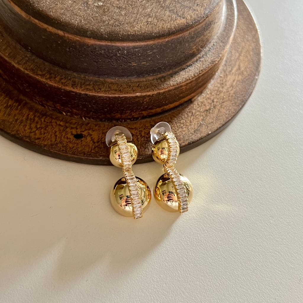 Ball Line Earrings Mozaati