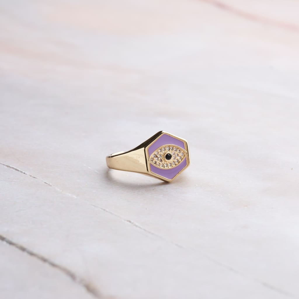 Hexa Signet Ring Mozaati